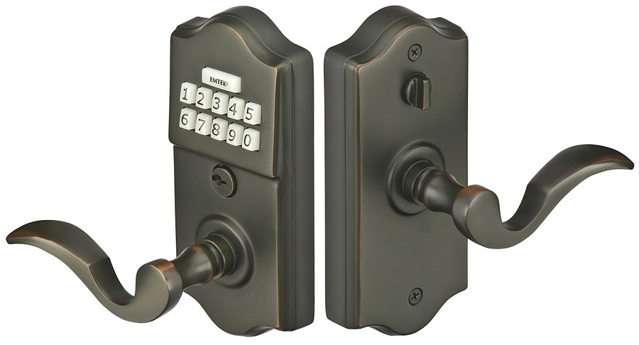 Classic Brass Keypad Leverset | Emtek
