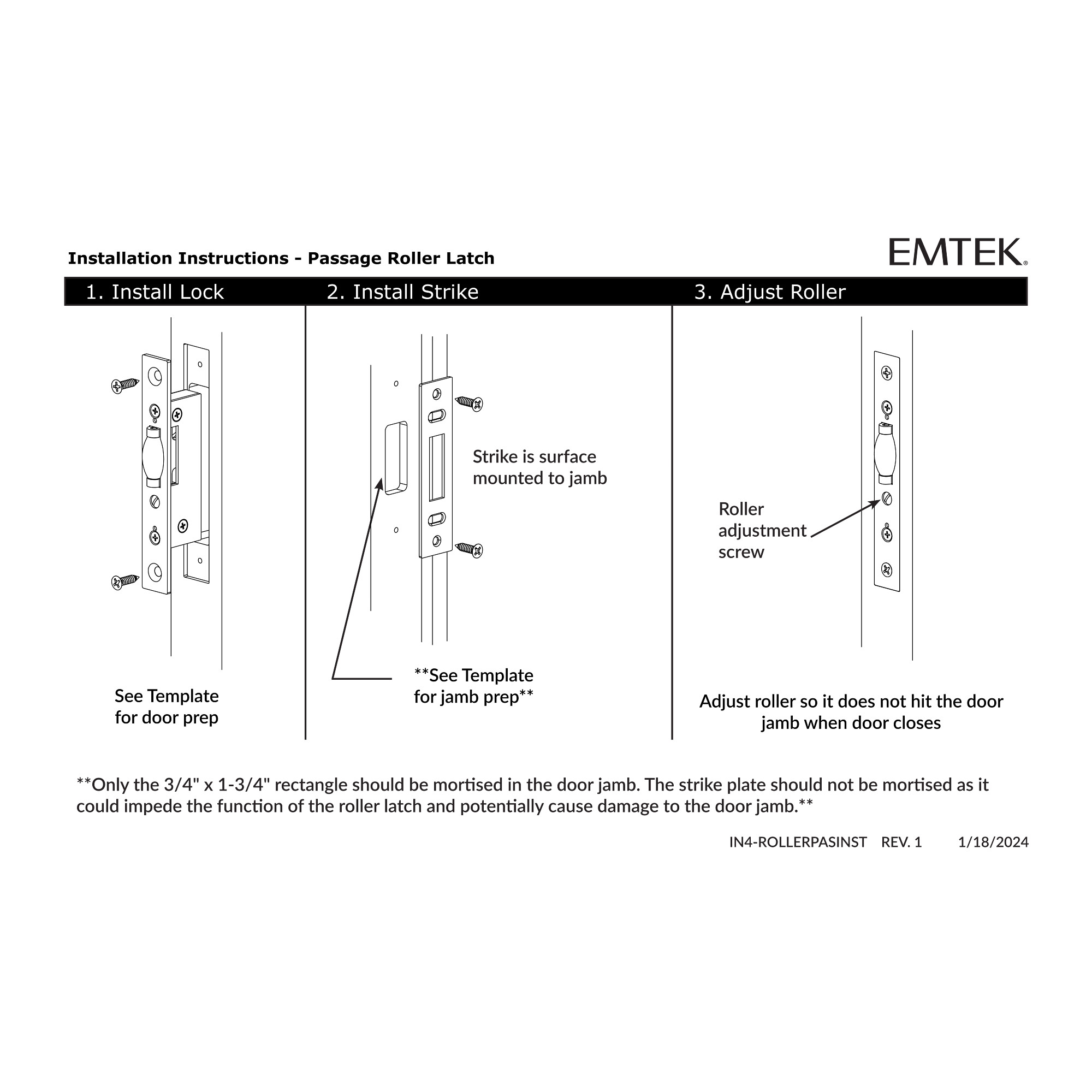 Heavy Duty Roller Catch | Emtek