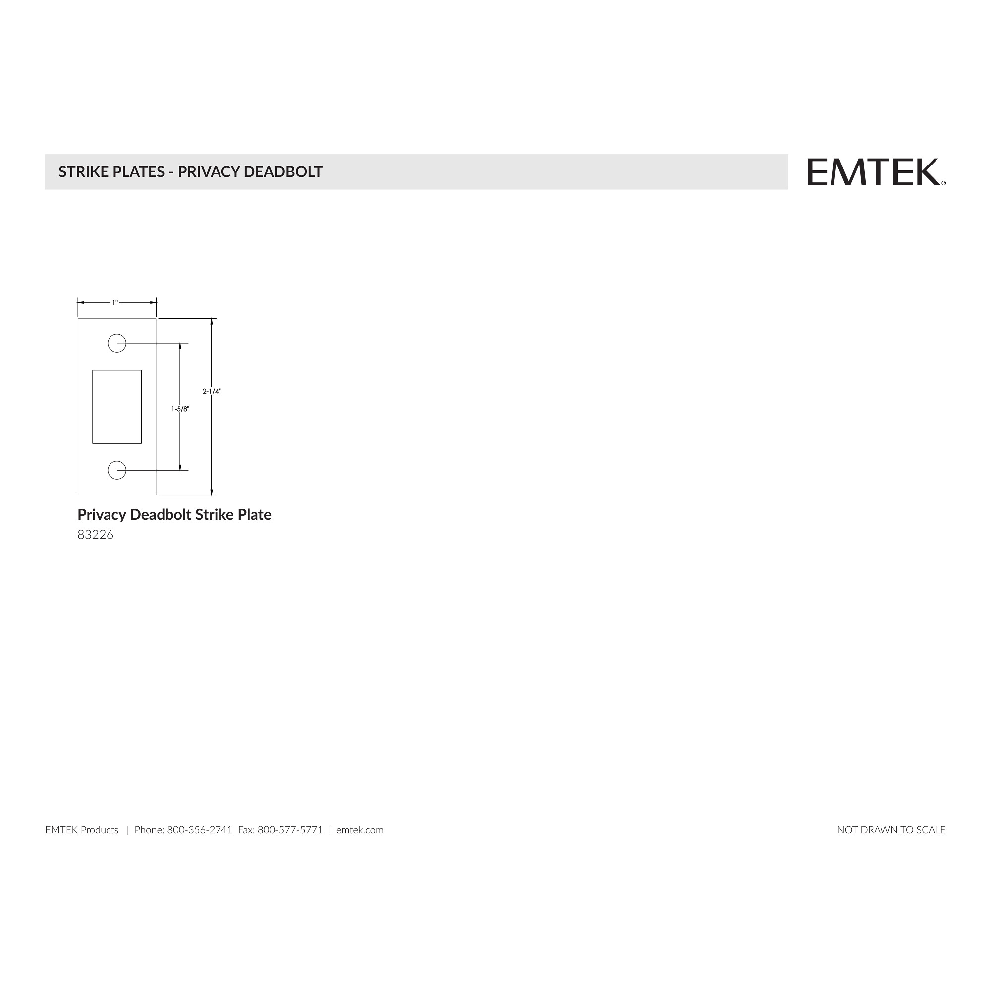 Watford Double Rosette Privacy Bolt with Indicator | Emtek