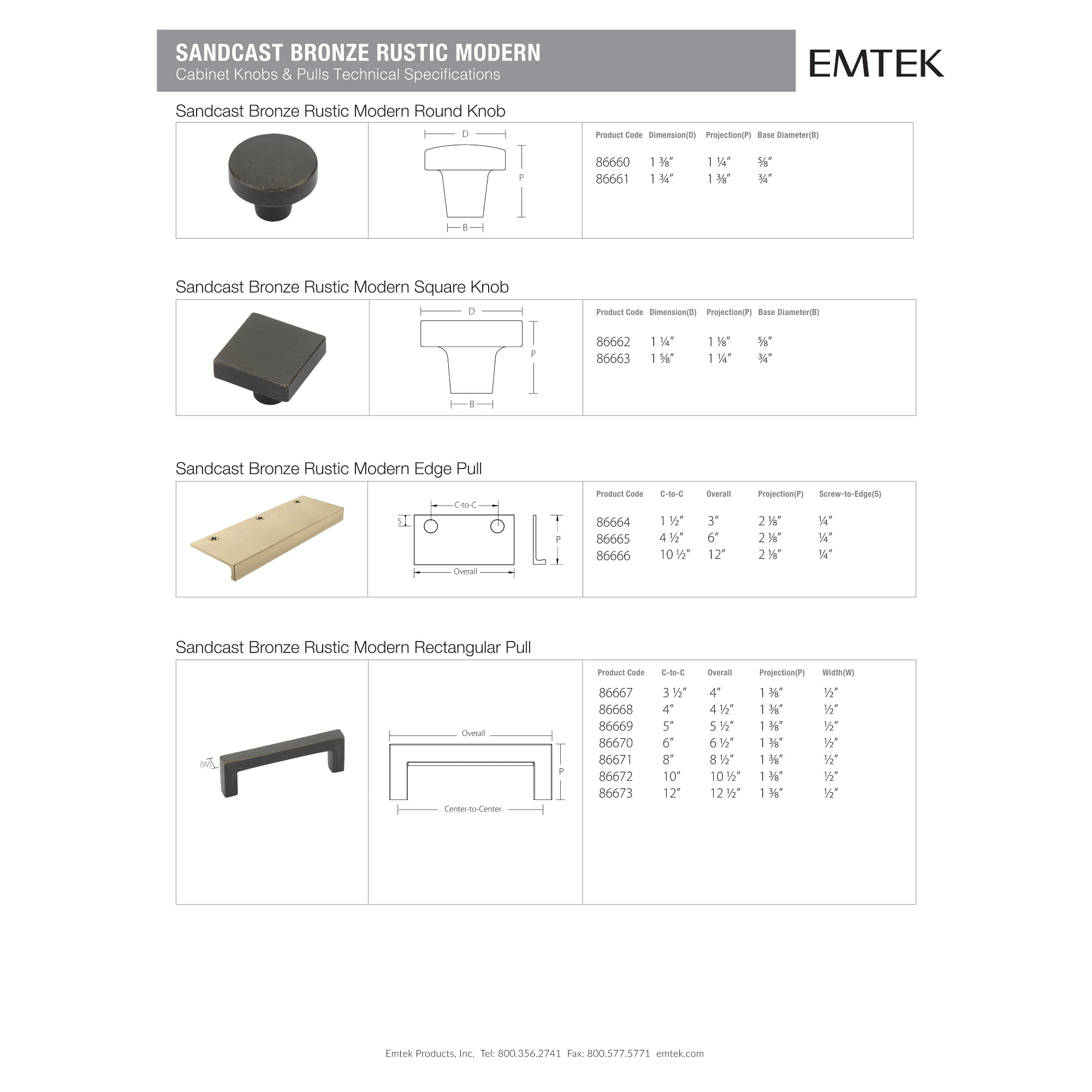 Rod Cabinet Pull | Emtek