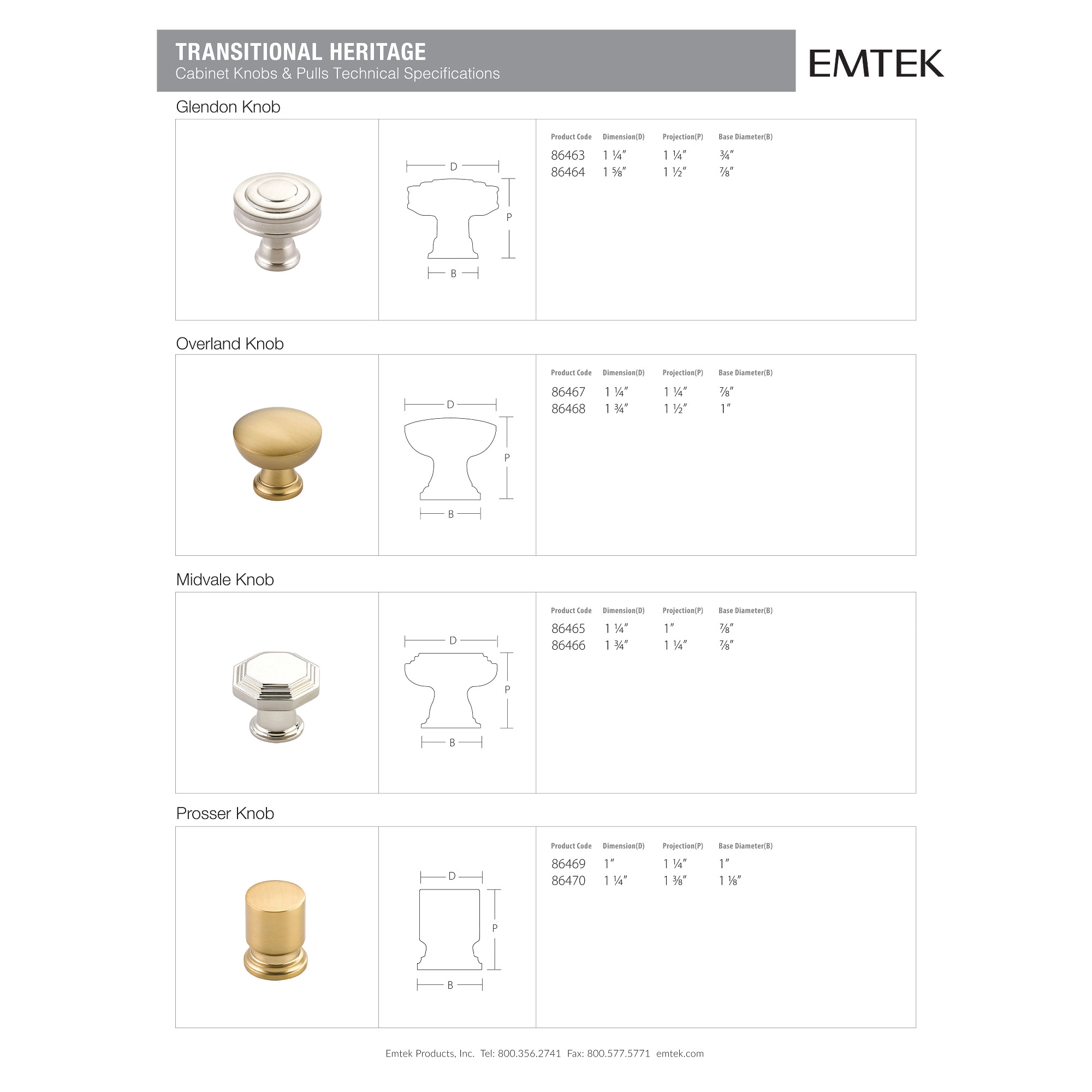 Westwood Cabinet Pull | Transitional Heritage Collection | Emtek